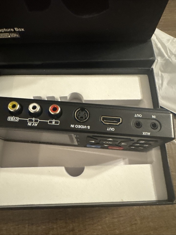 Portta VIDEO Capture Box Composite VHS to 1080P 60hz Digital Recorder ...