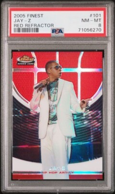 2005 Finest JAY-Z Hip Hop Artist Mogul RED REFRACTOR Rookie 116/169 ...