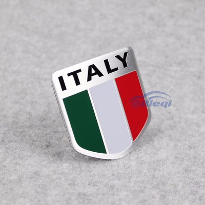 Car Alloy Aluminum 3D Italy Italian Flag Emblem Badge Decals Sticker | eBay