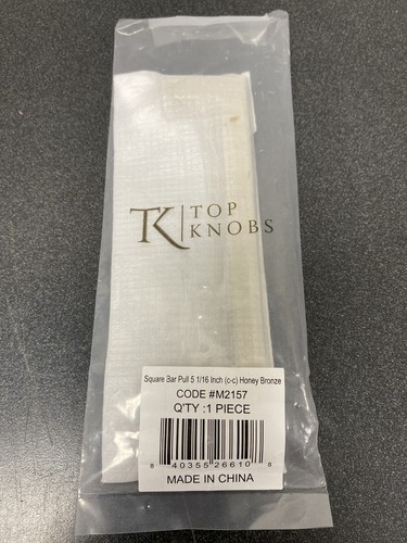 Top Knobs M2157 Square Bar 5-1/16" Center Handle Pull - Honey Bronze | eBay