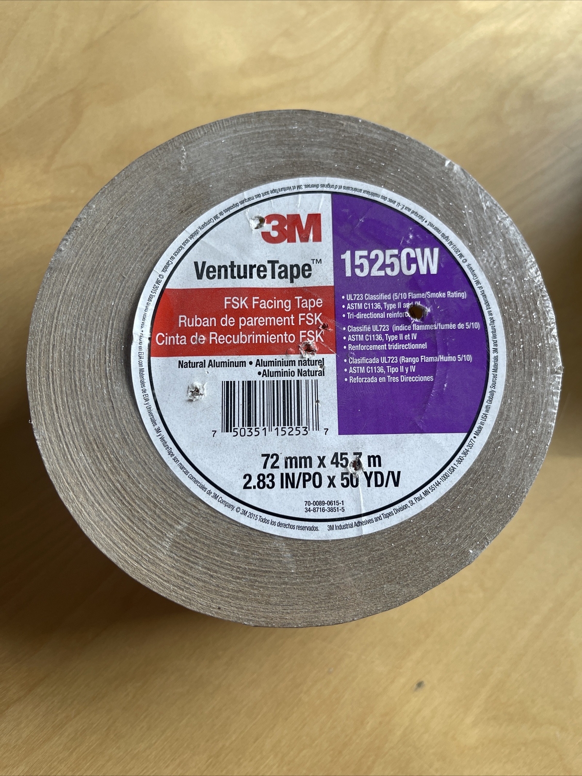 3M VentureTape Technology FSK Facing Tape 3 in X 50 Yards 1525cw - 1 ...