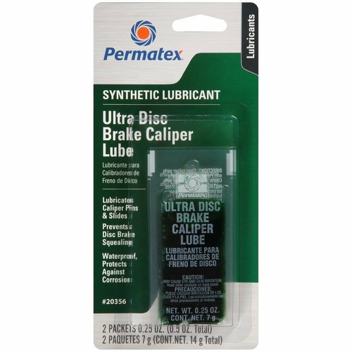 Permatex Synthetic Lubricant Ultra Disc Brake Caliper Lube 2 x 7g (14g ...