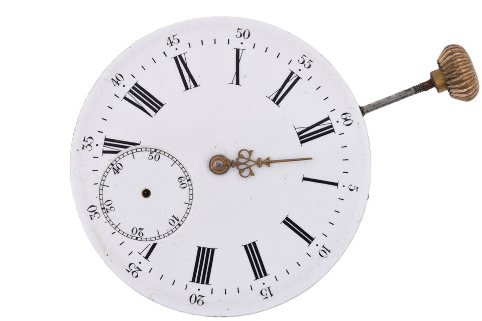 VIRTUS Adolphe Hummel Vintage Pocket Watch Movement Swan Neck Working ...