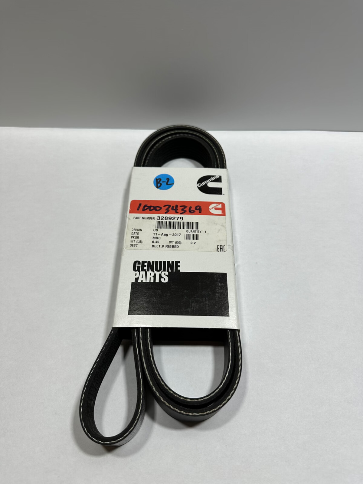 Genuine Cummins 3289279 Belt V Ribbed for sale online | eBay