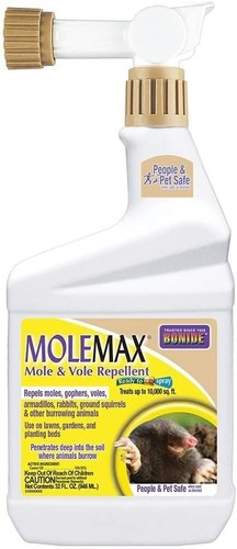Bonide MOLEMAX Mole and Vole Repellent, 32 oz Ready-to-Spray Animal ...