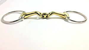 EGGBUTT GERMAN SILVER LOZENGE SNAFFLE MOUTHPIECE 16mm All size ( HORSE ...