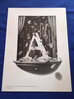 THE Z WAS ZAPPED: PROMOTIONAL POSTER - BY CHRIS VAN ALLSBURG | eBay