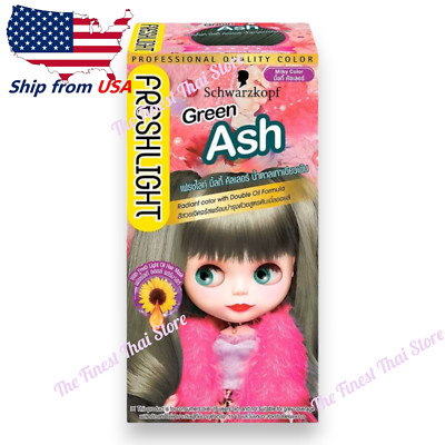 Freshlight Cream Milky Hair Color Dye Dying Kit : Green Ash | eBay