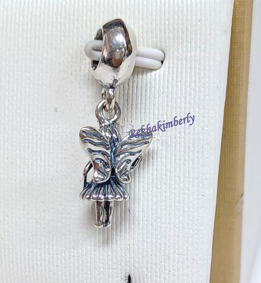 Pandora Fairy Tale Pendant Charm Magic Wand 14k Gold Heart & S925ALE ...