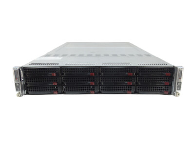 SuperMicro 6028TP-DNCTR Dual Node 2U 12 Bay Barebone Server w/ X10DRT ...