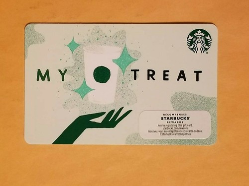 2019 Starbucks Gift Card 'My Treat' Coffee Cup And Hand Reloadable ...