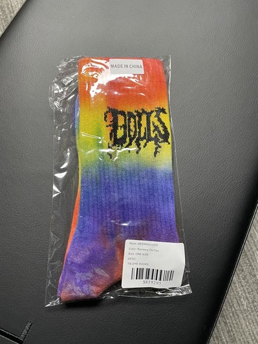 NWT Dolls Kill Rainbow Tie Dye DK Socks New One Size | eBay