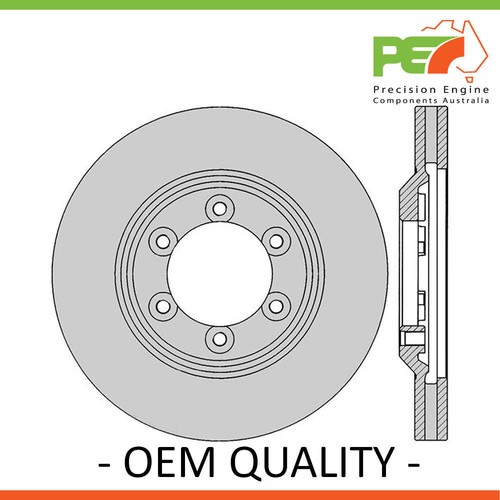 2x New *PROTEX* Disk Brake Rotors - Front Fits HOLDEN RODEO RA 2D Ute ...