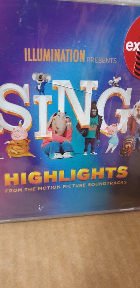 Sing! Highlights From Soundtrack (CD) NEW (Case May Have Minor Cracks ...