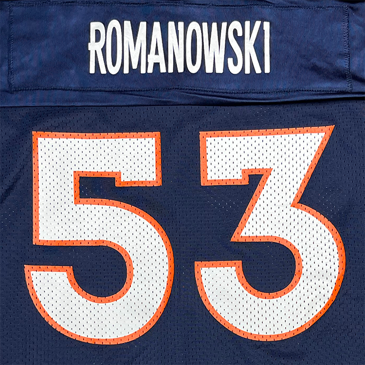 Champion Denver Broncos Bill Romanowski 53 Replica Home Jersey Mens ...