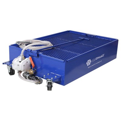 LIQUIDYNAMICS INC. 42071 Low Profile Portable Oil Drain,25 gal. 447V40 ...