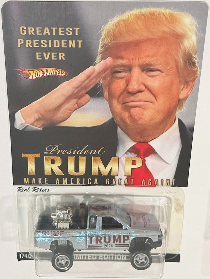 Nissan Hardbody 4x4 Custom Hot Wheels Car 2024 Donald Trump MAGA Series ...