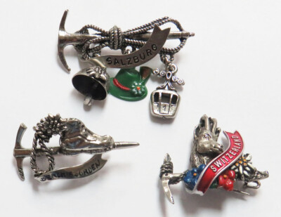 ALPINE SKIING HIKING & MOUNTAIN CLIMBING (3) OKTOBERFEST TRACHTEN HAT ...