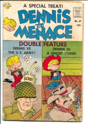 Dennis The Menace #37 1959-Halder-vs The US Army-Jay North pix-G | eBay ...
