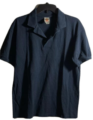 DICKIE’S MEN’S NAVY BLUE SHORT SLEEVE POLO SHIRT SIZE MEDIUM | eBay