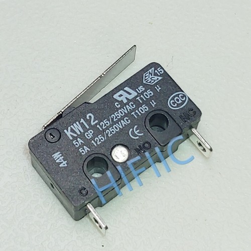 2PCS Qiaoh KW12 Micro Switch 2 Pins 5A 125/250VAC With Rod (Normally ...