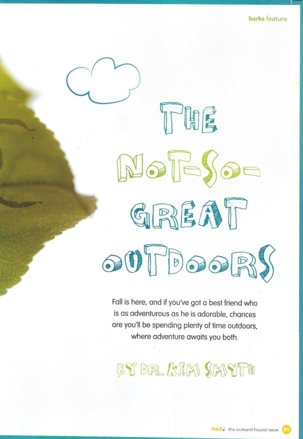 Fetch Magazine Outward Hound Issue Weather Noise and Phobias Outdoors ...