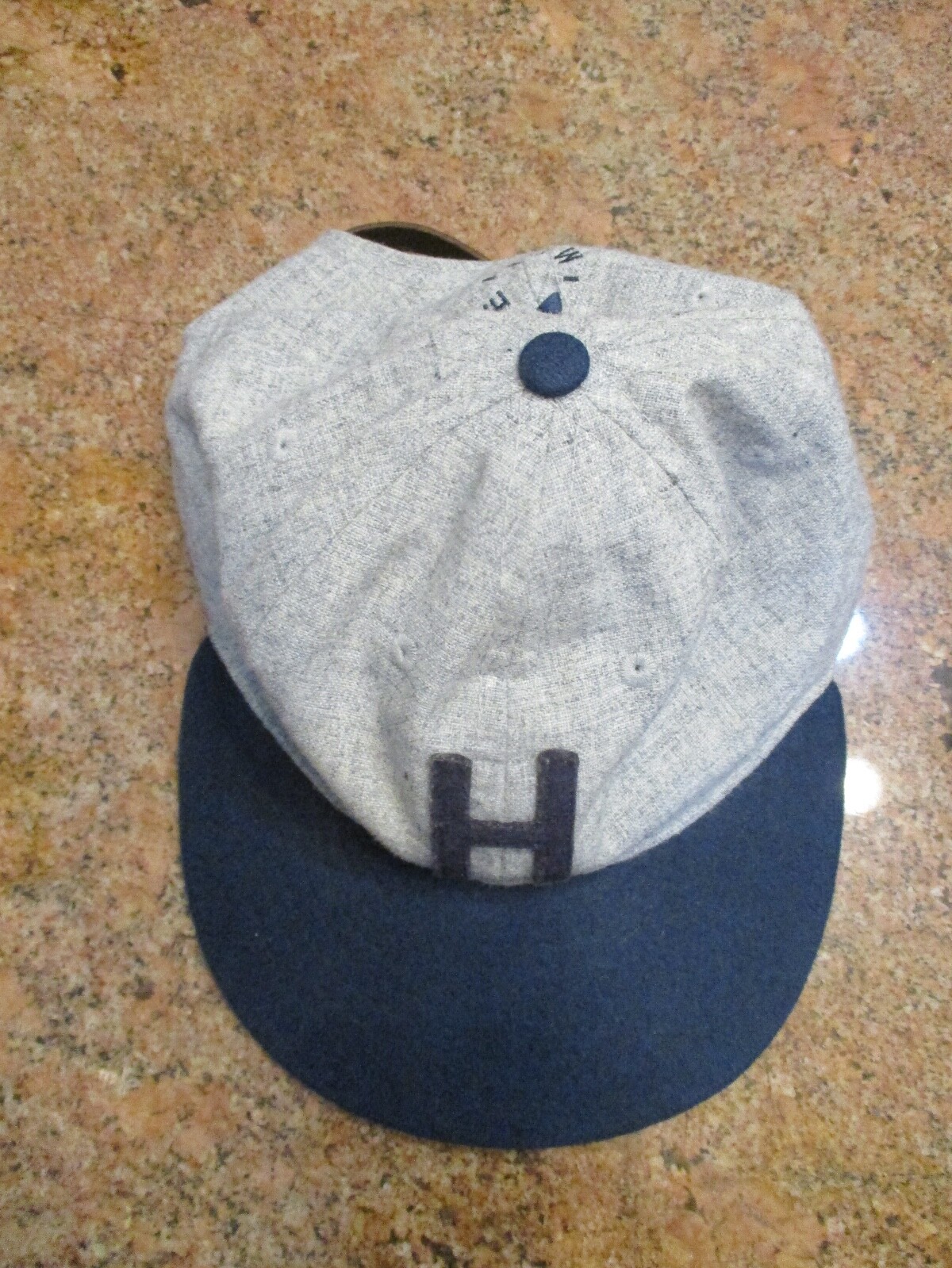 Ebbets Field Huckberry gray blue wool flannel snapbac… - Gem