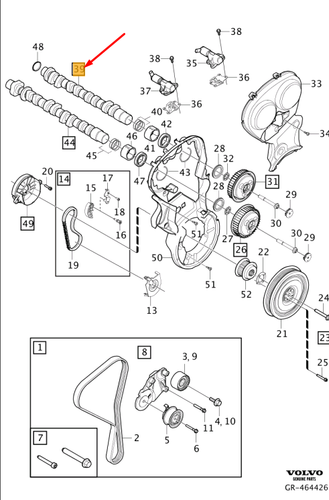 Arbre cames d'admission VOLVO XC60 MK2 32298831 NOUVEAU ORIGINE | eBay
