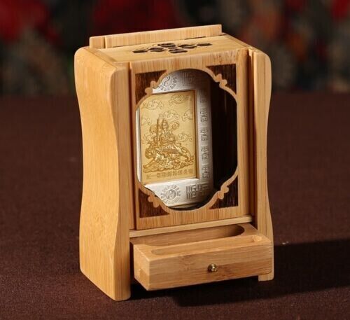 Mini Portable Buddha Wood Bamboo Altar Butsudan Shrine God Zen House ...