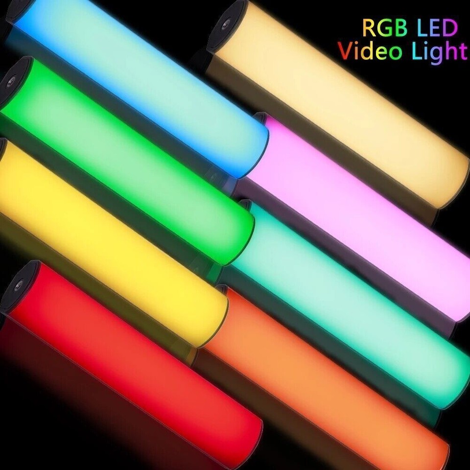 Portable RGB Tube Light Magnetic LED Video Light 2500K-9000K 3000mAh ...