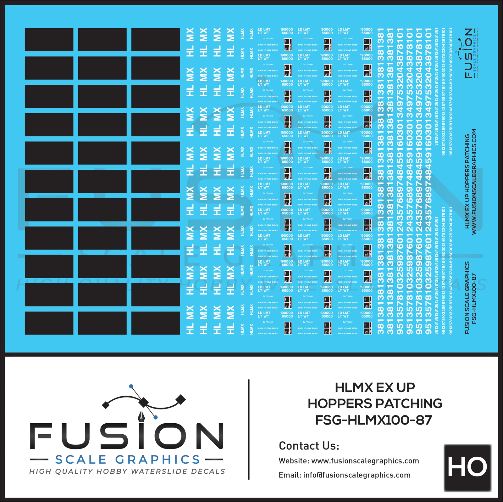 HO Scale ex Union Pacific UP HLMX Hopper Patching Decal Set | eBay