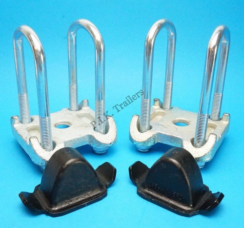 Twin Leaf Spring Axle U Bolts & Bump Stop & Clamp Base for Ifor ...