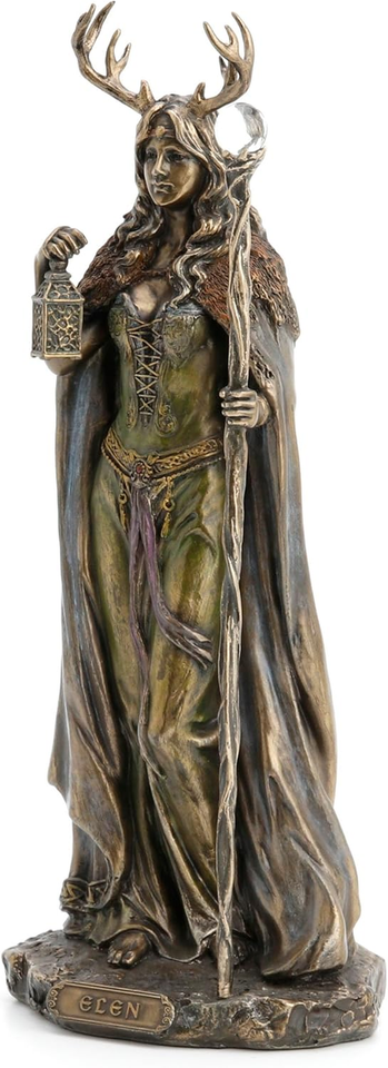 Elen of the Ways - Antlered Goddess of the Forrest Statue Sculpture ...