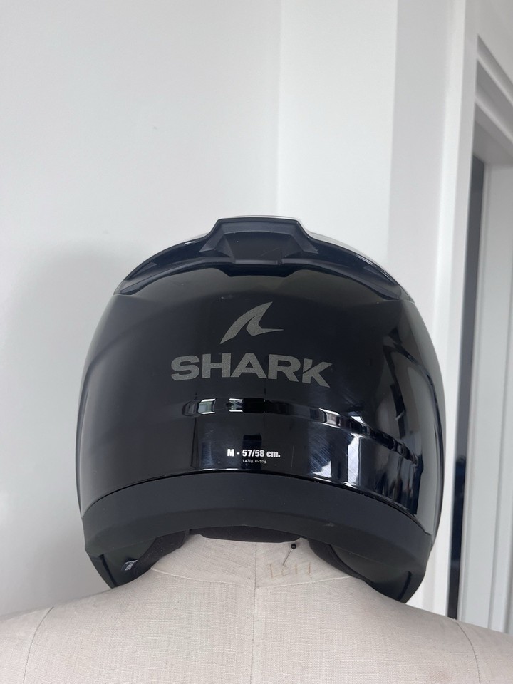Shark Pinlock 70 Ridill 2 Blank Shark Motorbike Helmet Full Face Medium ...