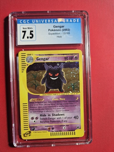 CGC 7.5 Pokémon Gengar TCG Expedition Base Set Holo Rare Card 13/165 ...