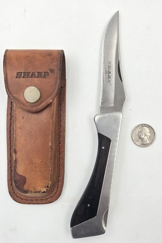 Vintage Sharp 300 Stainless Steel Wood Lockback Knife Made in Japan ...