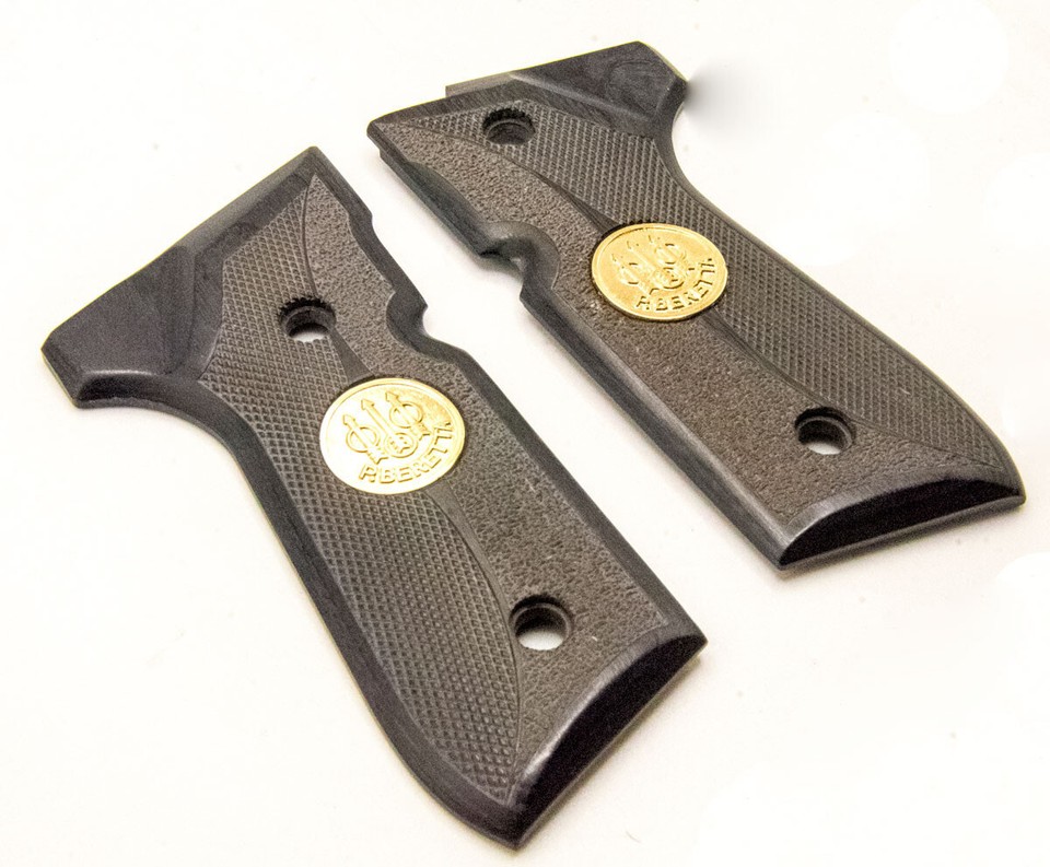 Luxurious Ebony Wood Beretta 92FS Pistol Grips - Stylish Design, 24K ...