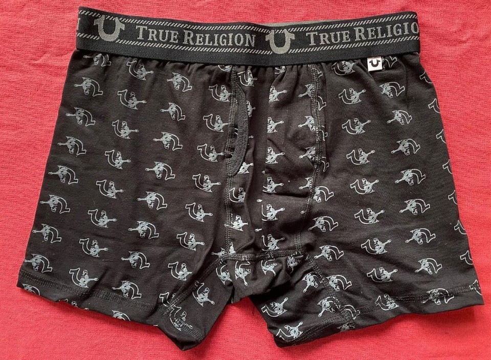 True Religion Men's Underwear Boxer Brief Horseshoe Buddha Logo New | eBay
