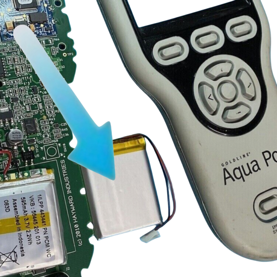 Battery Replacement KIT For Hayward AQL2-POD AquaPod Wireless Remote ...