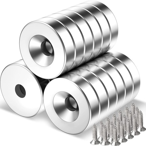 10/50/100pcs 20*5mm Hole:5mm Strong Neodymium Disc Hole Magnets with ...