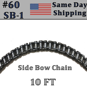 #60SB-1 Side Bow Roller Chain 10FT Feet With Free Connecting / Master ...