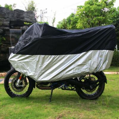 Silver Motorcycle Cover 4XL Waterproof Heavy Duty For Winter Storage ...