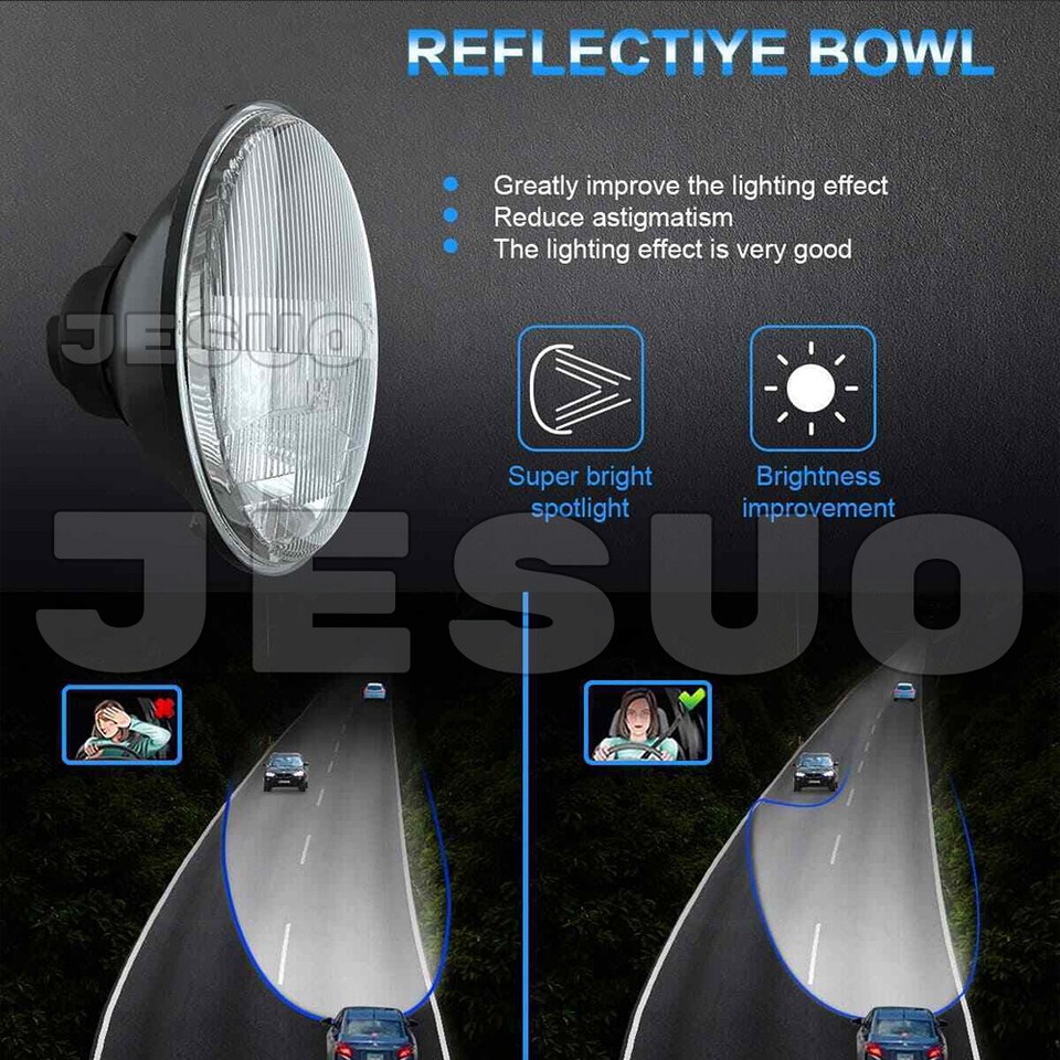 4PCS 5.75" 5-3/4" Round LED Headlights for GMC C15/C1500 1961-1972 ...