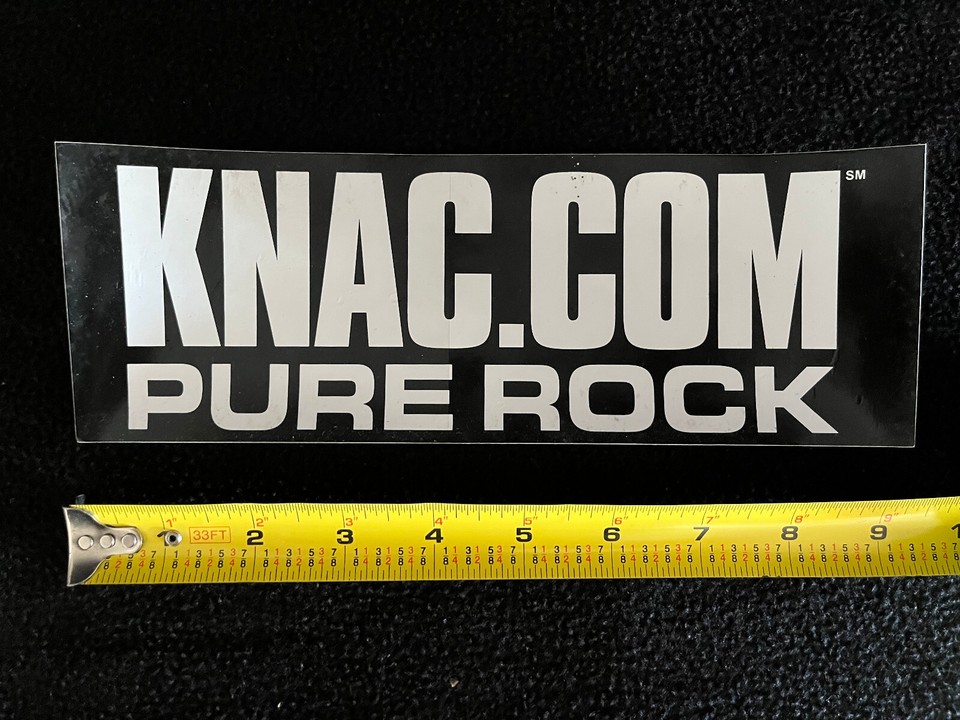 KNAC.COM STICKER set (3) METAL Sticker ROCK GLAM METAL Sunset Strip ...
