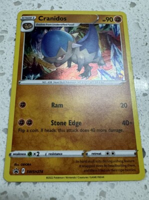 Pokémon TCG Cranidos SWSH Black Star Promos SWSH274 Holo Promo | eBay