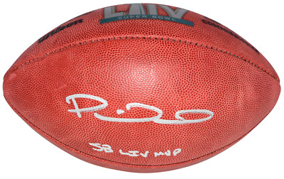 PATRICK MAHOMES SIGNED KANSAS CITY CHIEFS SUPER BOWL 54 FOOTBALL W/ SB ...