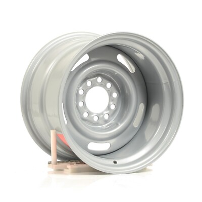 1968-81 GM CHEVROLET SILVER RALLY WHEEL 15x10 5x4.75 CAMARO CHEVELLE ...