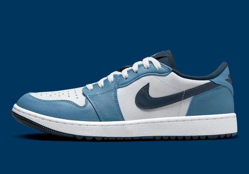 Nike Air Jordan 1 Low G White Aegean Storm Armory Navy Golf DD9315-115 ...