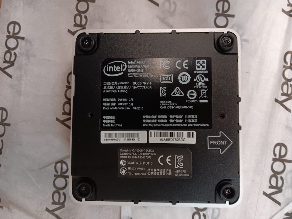 Intel NUC5i7RYH Intel Core i7-5557U 3.10GHz /8GB RAM /256GB SSD WIN10 ...