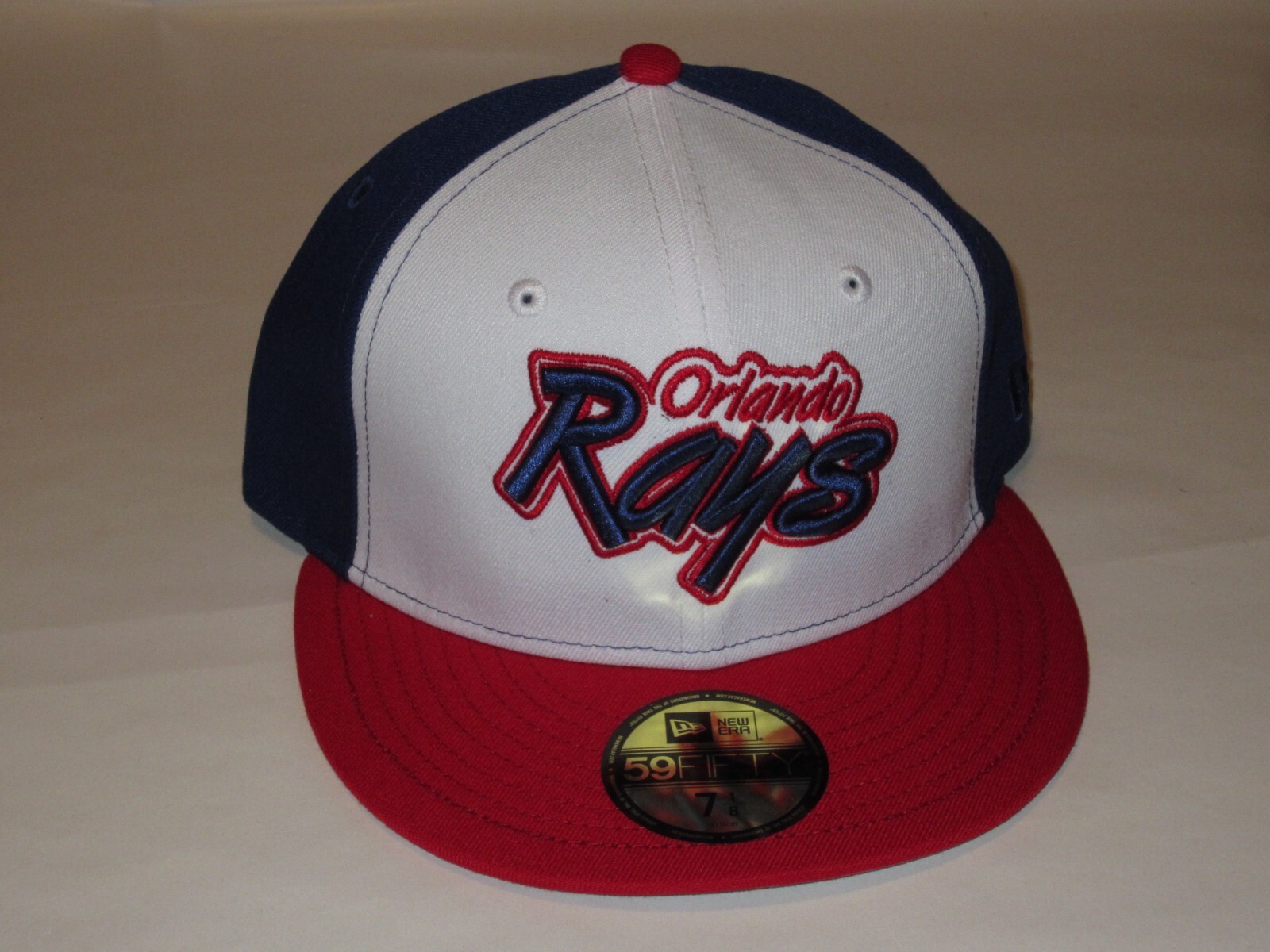 Orlando Rays White / Royal Blue / Red New Era 59Fifty 7 1/8 NEW! Hat Club MiLB | eBay